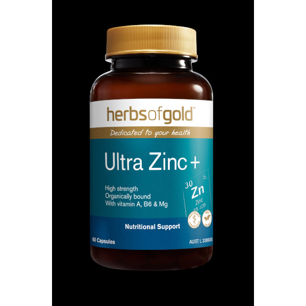 Herbs of Gold Ultra Zinc + 60caps – Riverland Health Foods