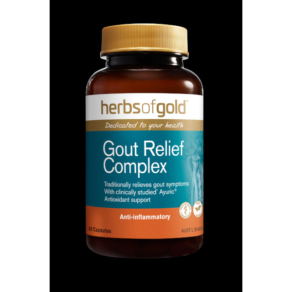 Herbs of Gold Gout Relief Complex 60caps – Riverland Health Foods